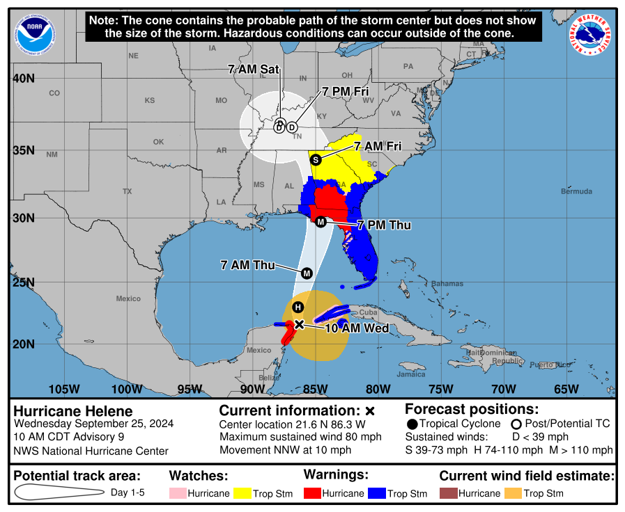 Helene is now a hurricane | Holt Enterprise News