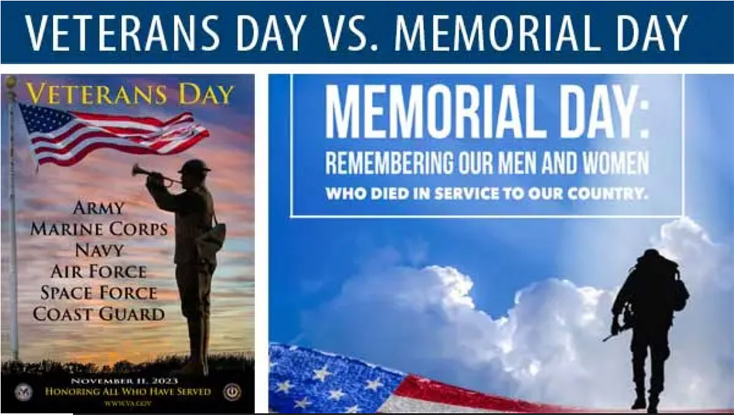 The difference between Veterans Day and Memorial Day | Holt Enterprise News
