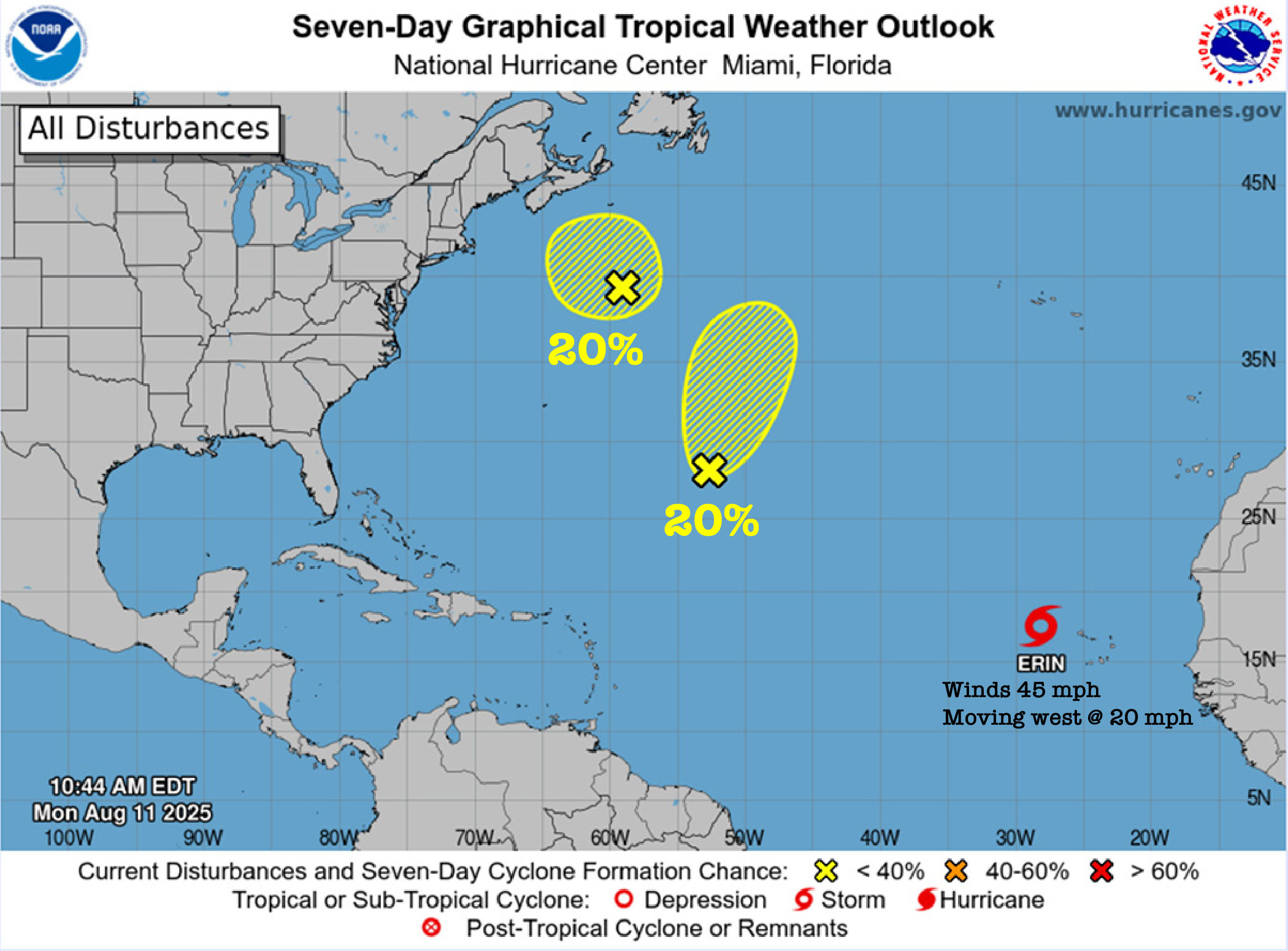 Tropical Sorm Erin forms | Holt Enterprise News